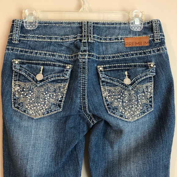 Almost Famous | Jeans | Jeweled Pocket Boot Cut Jeans | Poshmark
